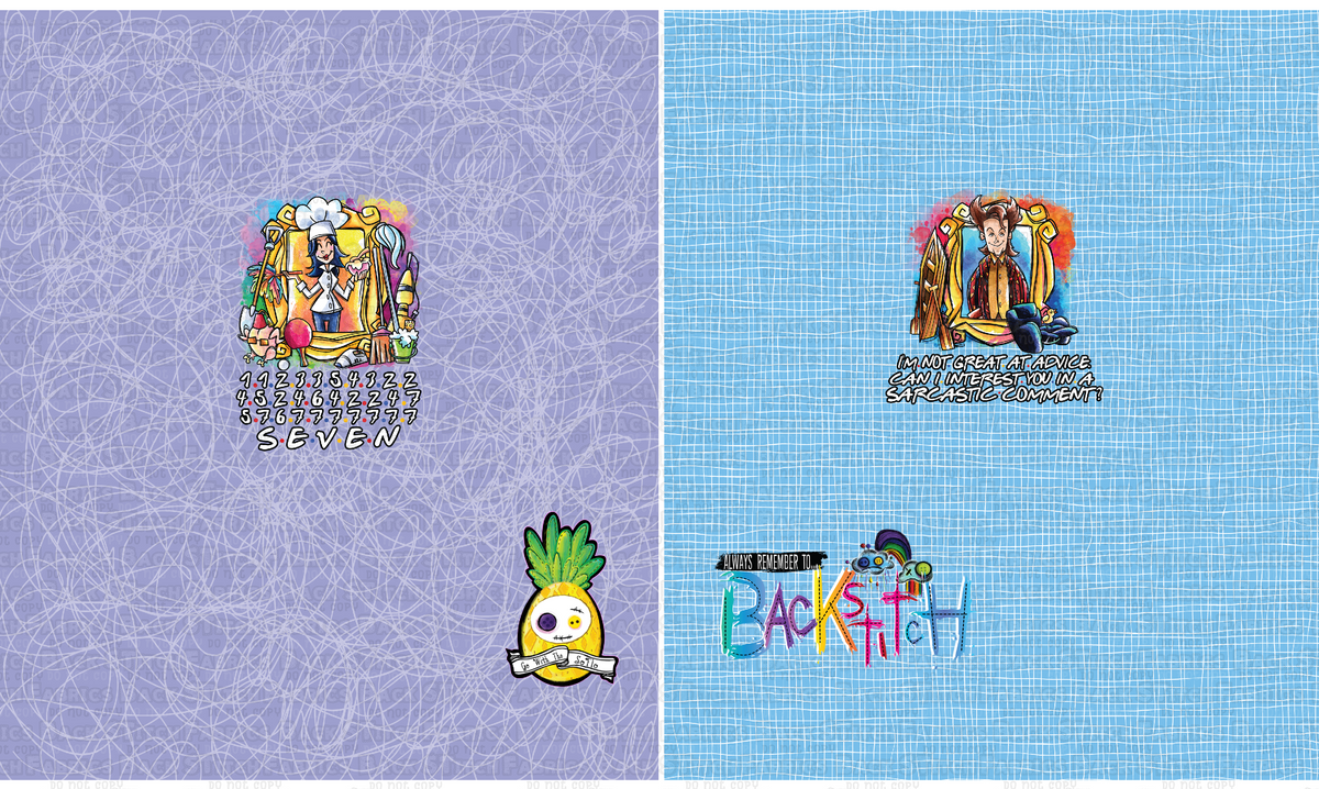 There 4 U- Panel Sets – BackStitch SoFlo Fabrics